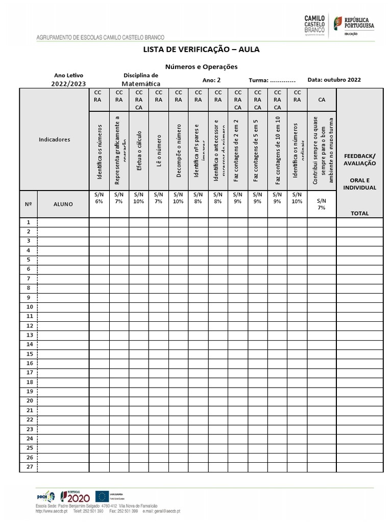 Trab Lista Verificacao No Mat | PDF