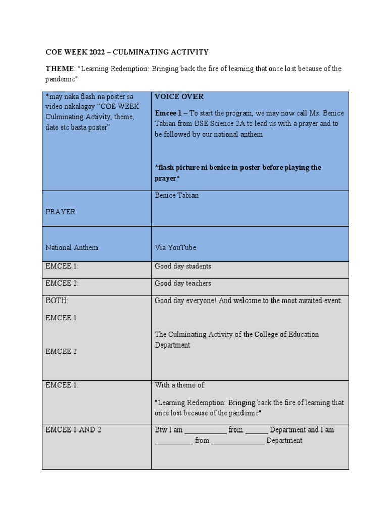 Final Script | Download Free PDF | Bachelor's Degree