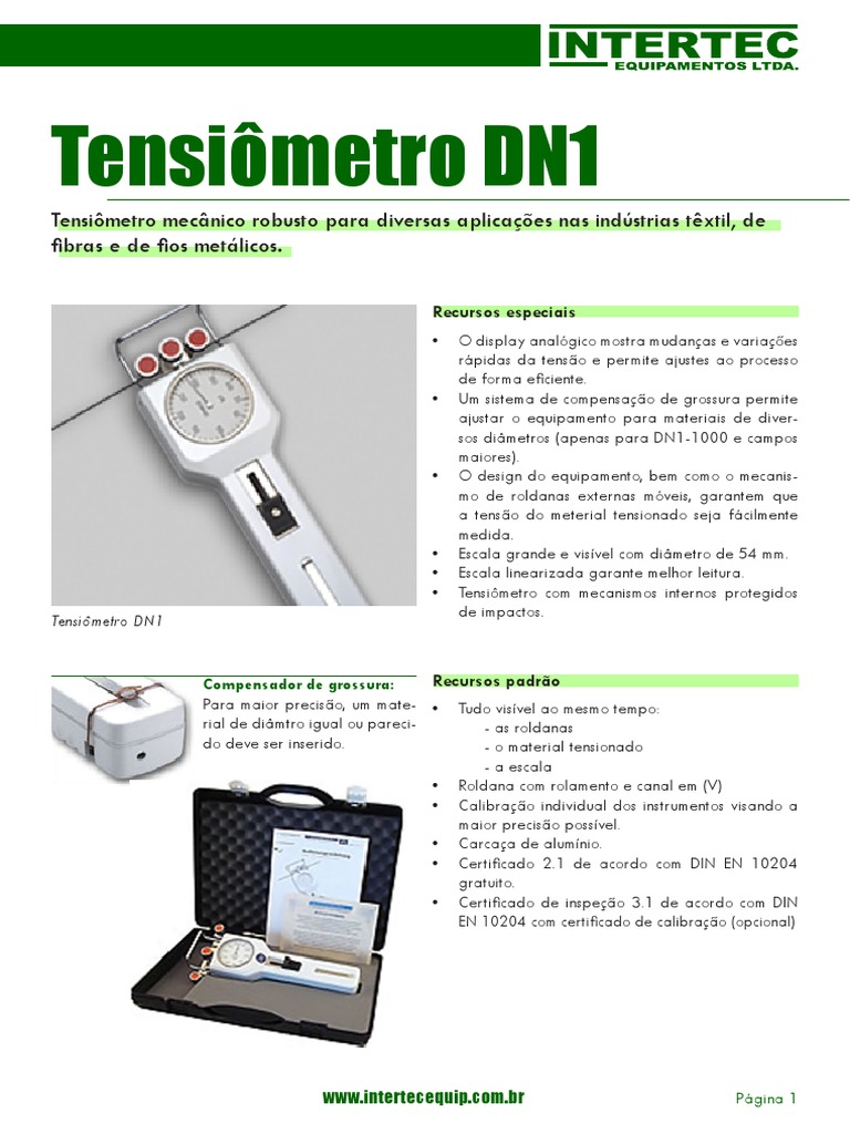 Info Tech Tensiometro DN1 | PDF