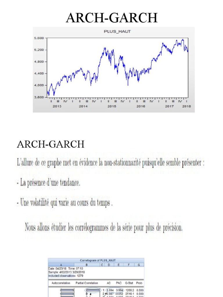 Arch Garch | PDF | Loi normale | Asymétrie