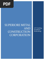 ACP Canopy Installation Method | PDF | Welding | Construction