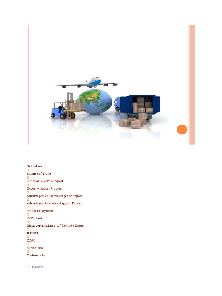 Import and Exports | PDF