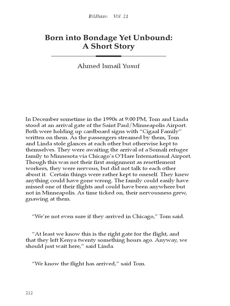 Born Into Bondage Yet Unbound - A Short Story | PDF