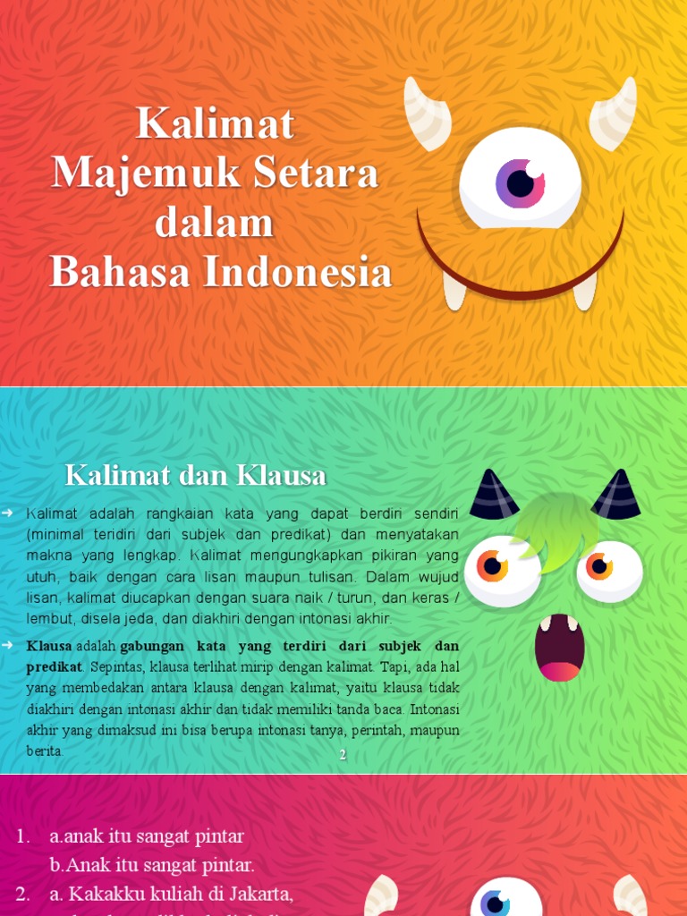 Kalimat Majemuk Setara | PDF