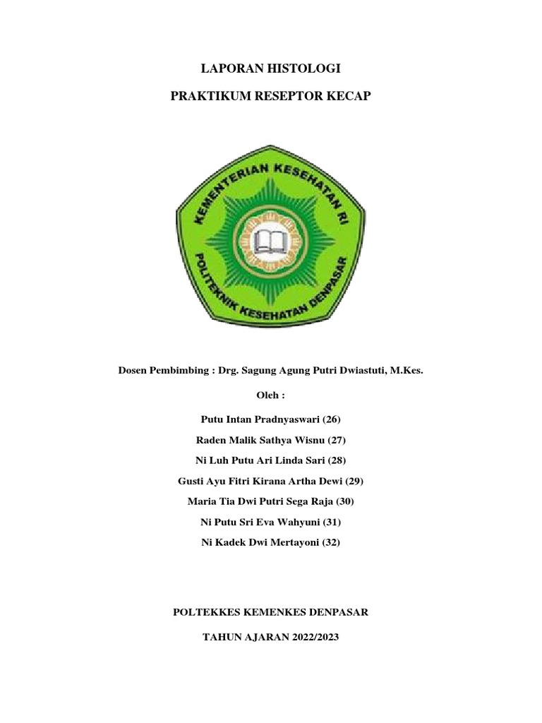 Laporan Praktikum Reseptor Pengecap | PDF