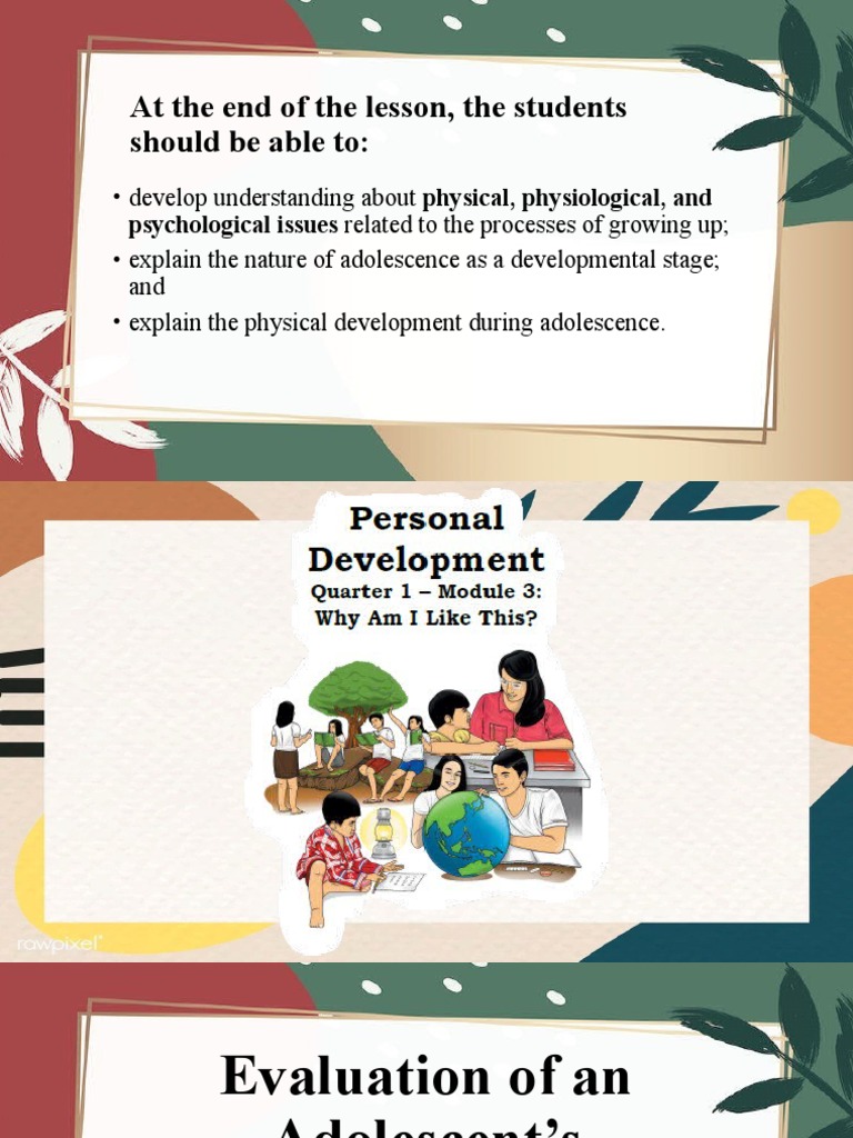 q1 Perdev Module 3 Lesson 2 Why Am I Like This | PDF | Adolescence ...