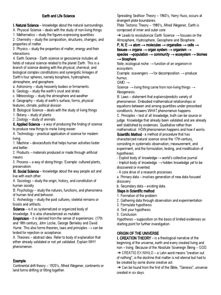 The Origins and Development of the Universe: A Summary of Creation, Big ...