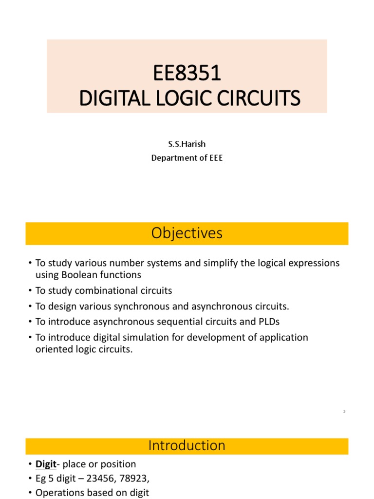 DLC U1 - EE8351 | PDF | Logic Gate | Cmos