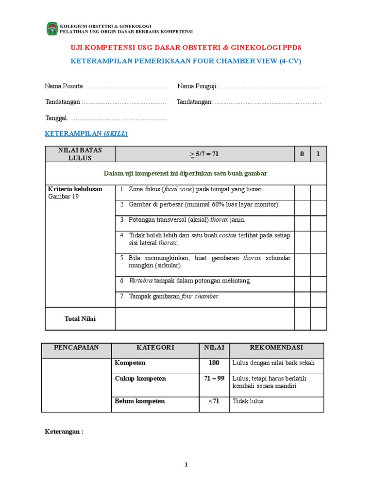 USG Check List | PDF