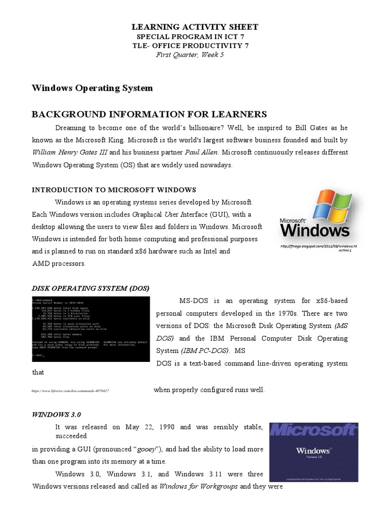 Office Productivity Week 5 | PDF | Microsoft Windows | Window (Computing)