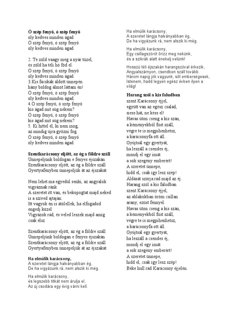 Énekek Karácsonyra | PDF