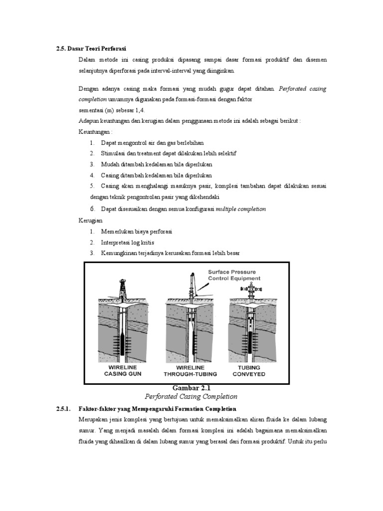 Dasar Teori Perforasi | PDF