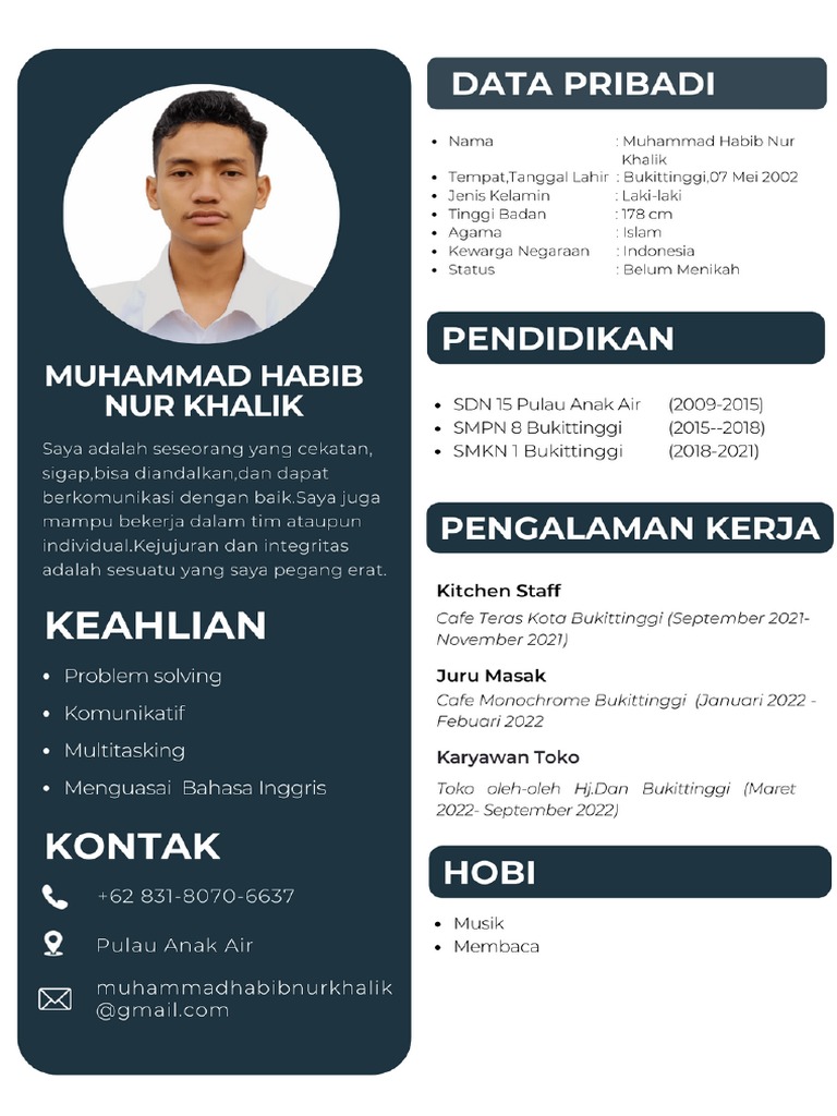 CV Dan Berkas Lamaran | PDF