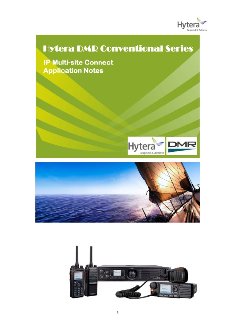 Hytera IP Multi-Site App Notes | PDF | Ip Address | Computer Network