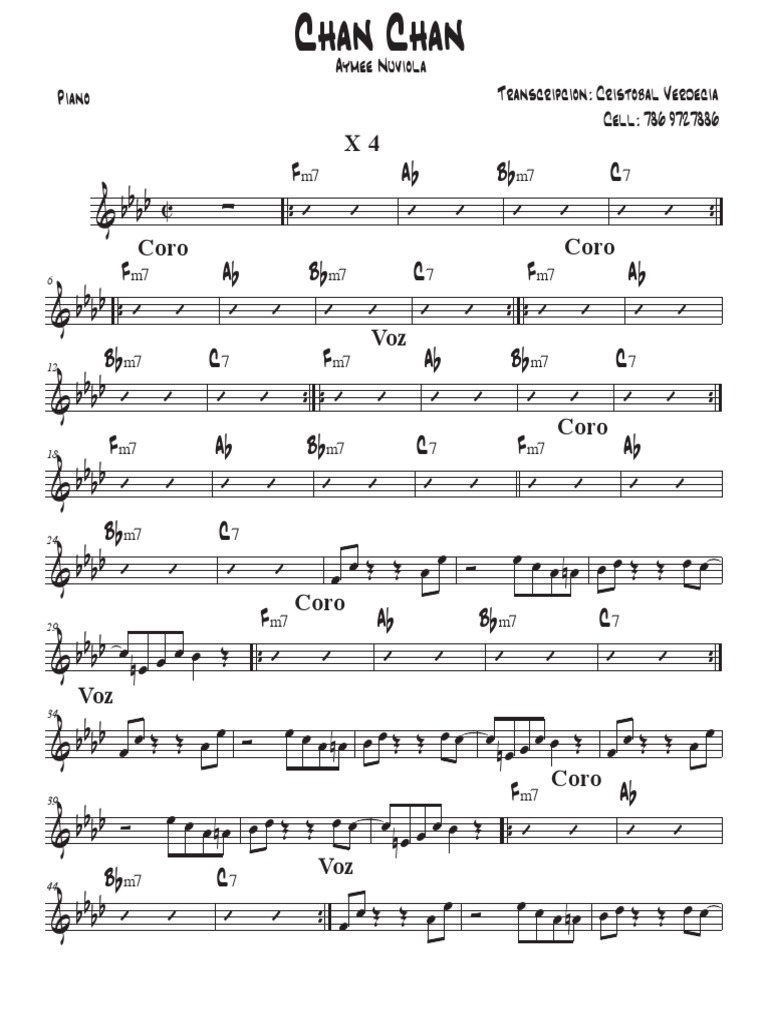 Chan Chan Piano | PDF