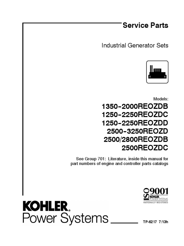 Generator Set Service Parts Manual | PDF | Computer Hardware ...