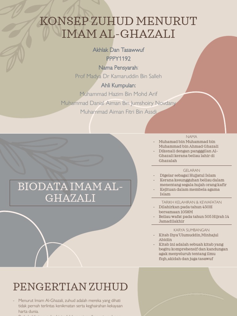 Konsep Zuhud Imam Al-Ghazali | PDF