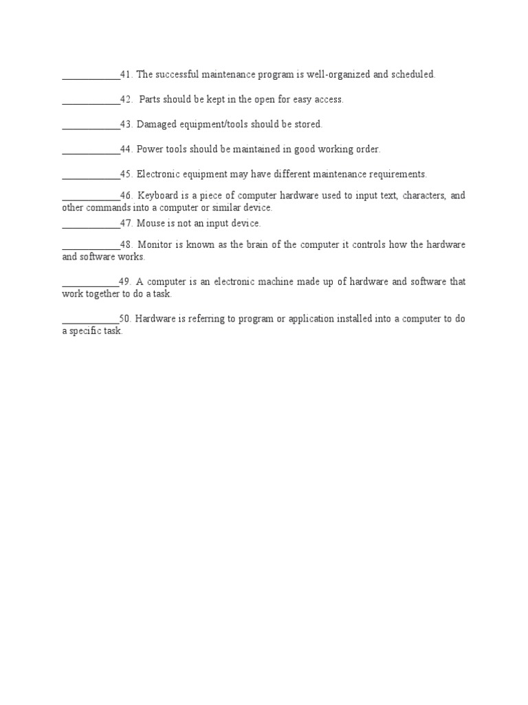 TLE Questions | PDF