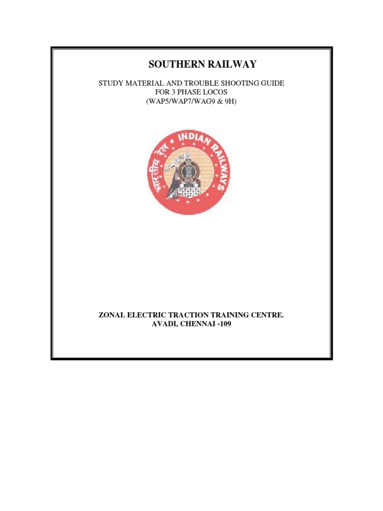 3 Phase Loco Note | PDF | Electric Motor | Locomotives