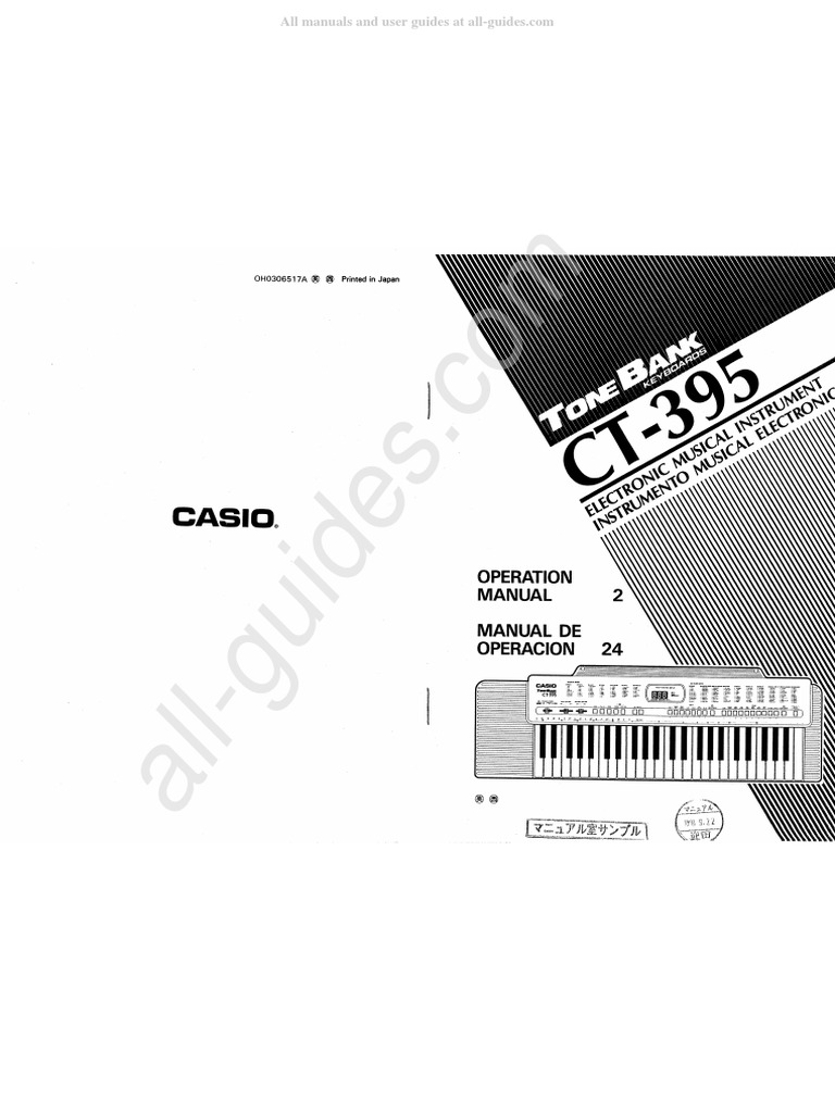 Casio CT 395 Manual 12 | PDF