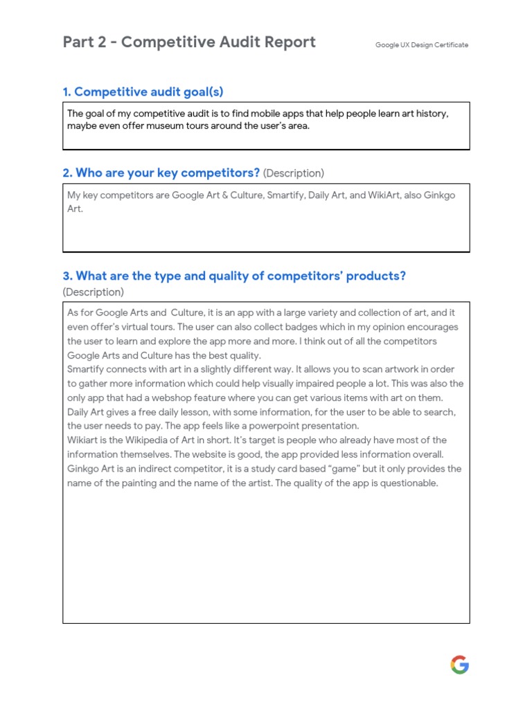 Arthou - Competitive Audit Report | Download Free PDF | Cyberspace ...
