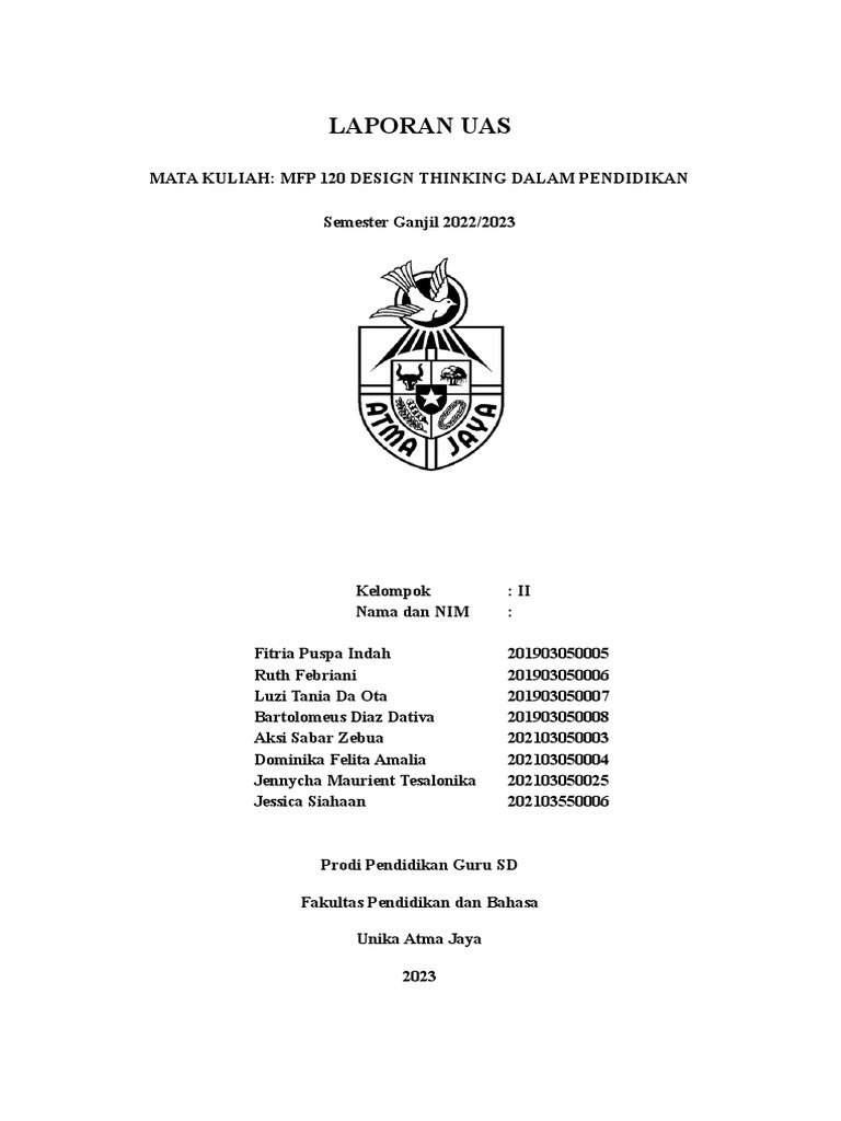 Design Thinking - UAS - Kelompok 2 | PDF