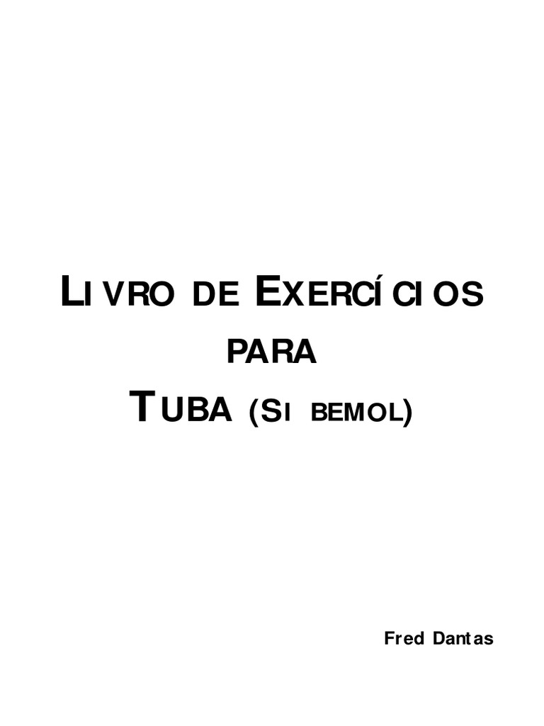 Livro de Exercicios para Tuba Si Bemol | PDF | Estudos de Línguas Estrangeiras | História