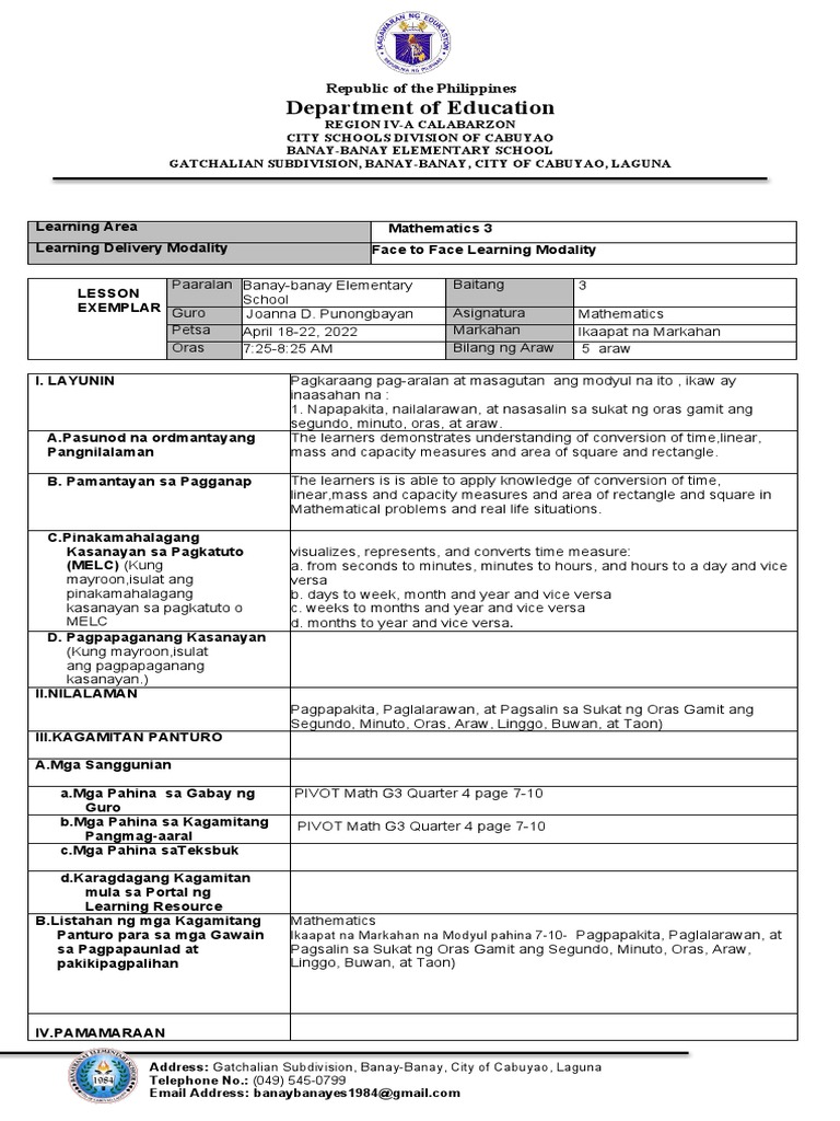 Le Math Q4 W1 | PDF