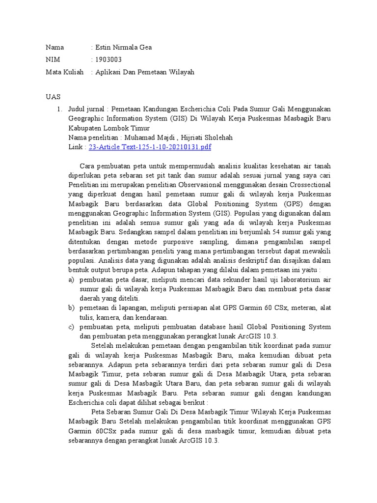 Uas Apw (Estin N Gea) | PDF