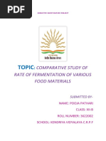 Chemistry Investigatory Project Class 12 | PDF | Fermentation ...