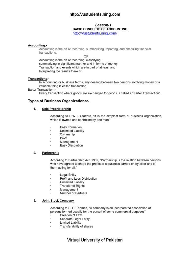 Mgt101 Short Notes | PDF | Debits And Credits | Expense Mgt101 Short Notes | PDF | Debits And Credits | Expense