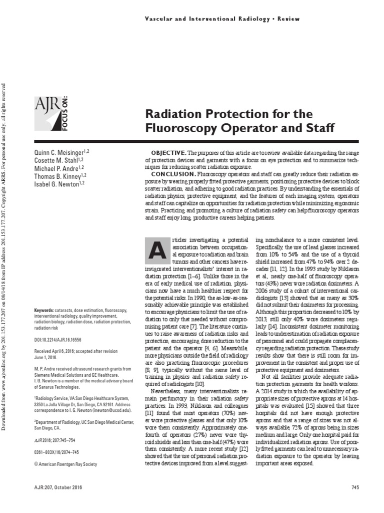 Article 3 | PDF | Radiation Protection | Ionizing Radiation
