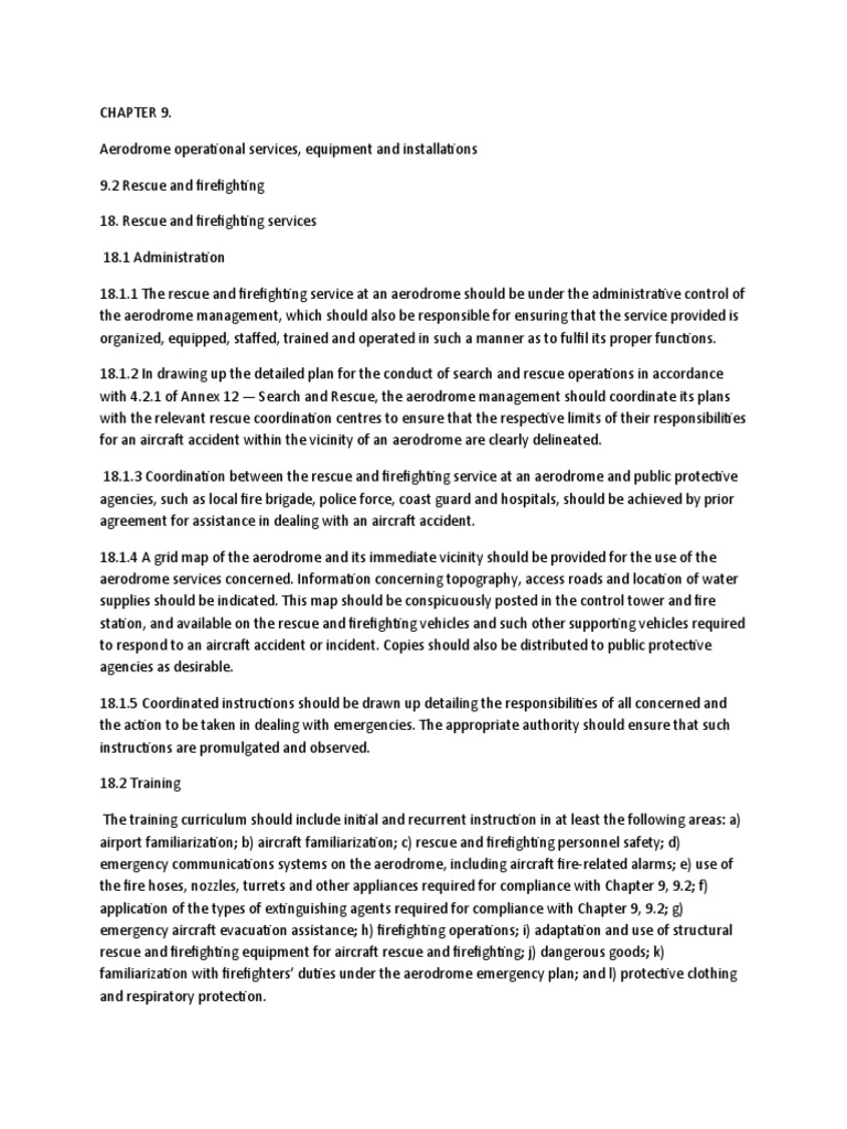 Bahan Materi Annex 14 AEP | PDF | Firefighter | Firefighting