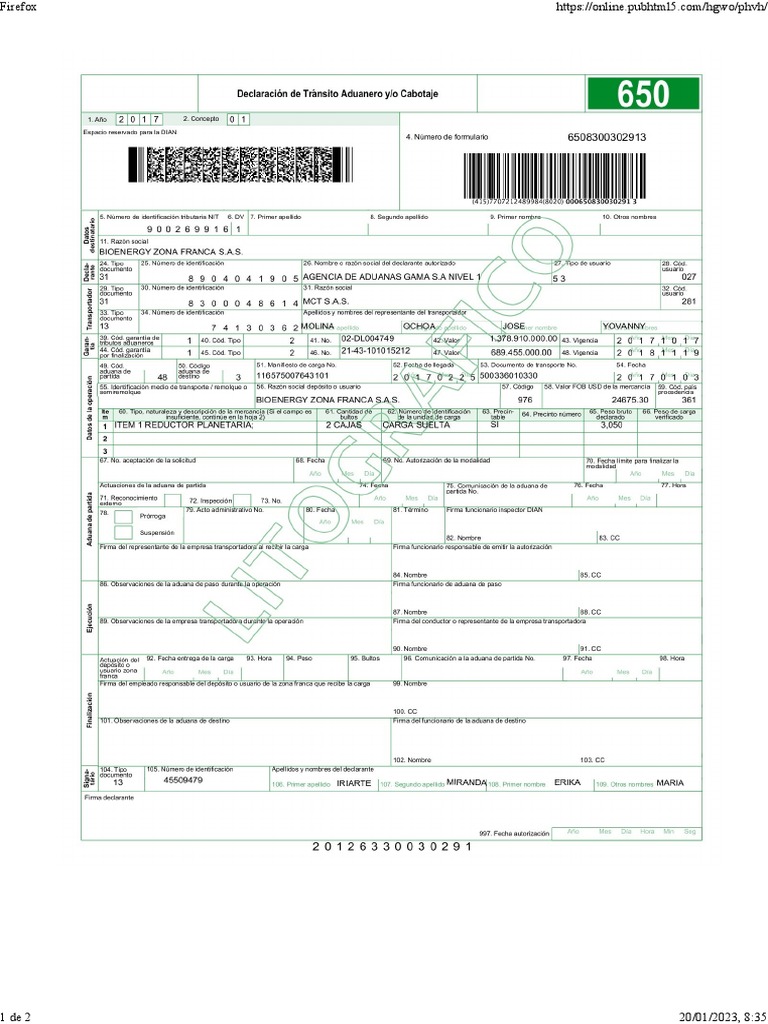 Modelo 650 DTA | PDF