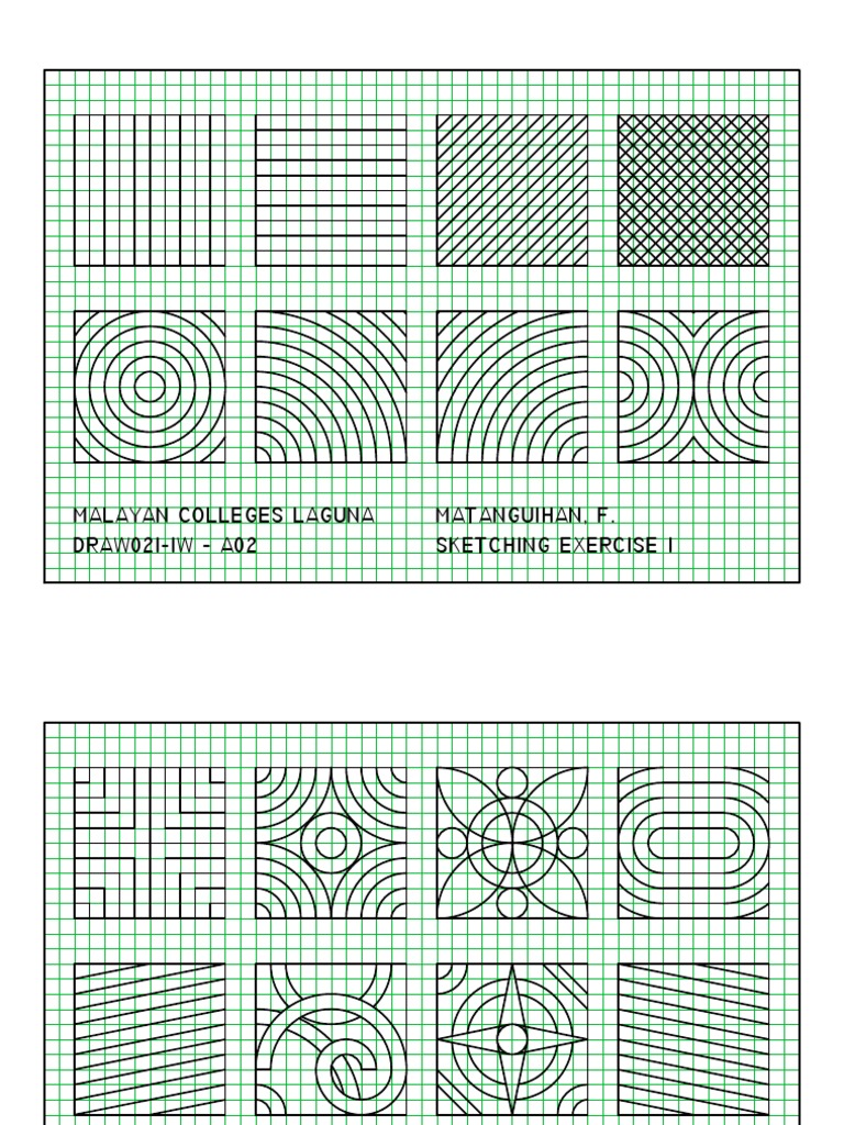 Sketching Exercise 1-3 | PDF