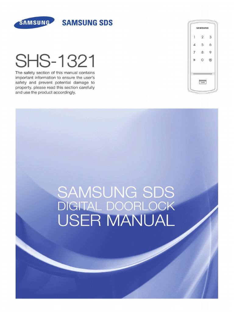 SHS-1321 Manual | PDF