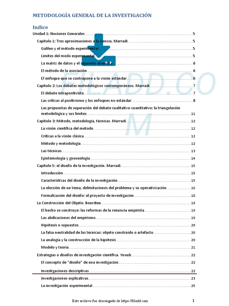 METODOLOGIA GENERAL DE LA INVESTIGACION Resumen - Marradi | PDF ... METODOLOGIA GENERAL DE LA INVESTIGACION Resumen - Marradi | PDF ...