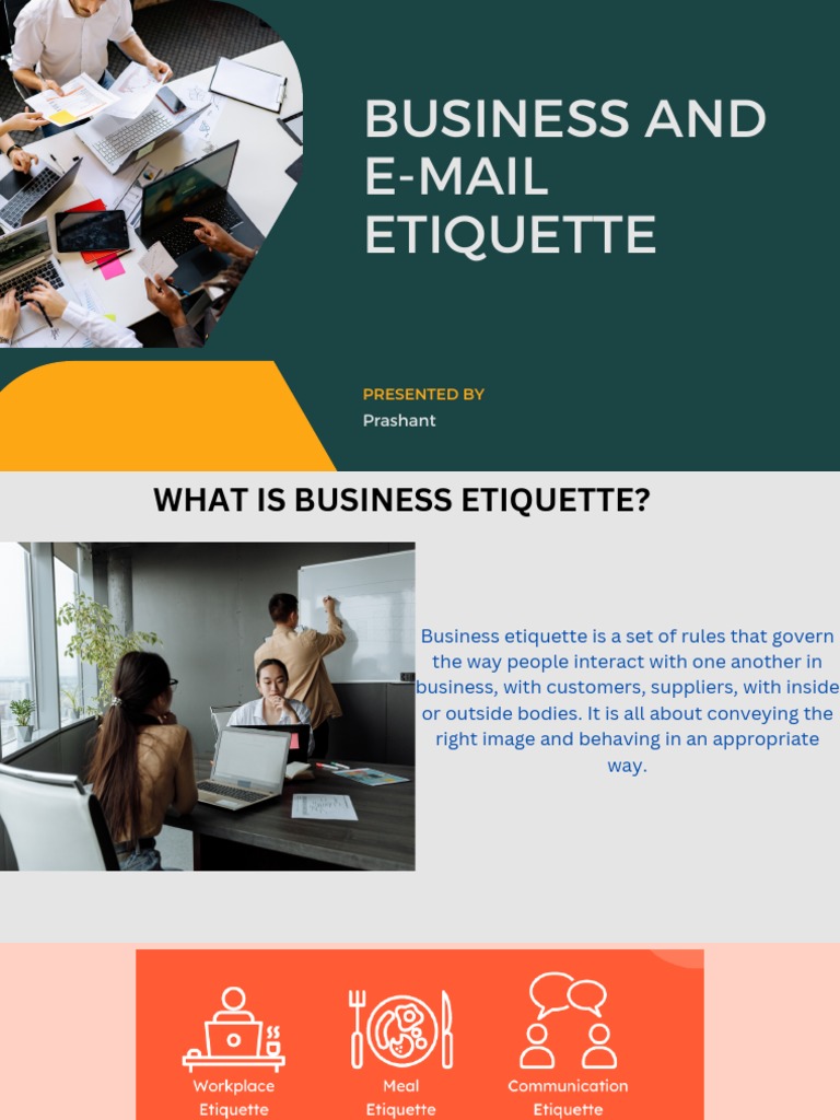 Business and E-Mail Etiquette | PDF | Etiquette | Conversation