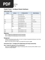 1.5.10-Packet-Tracer - Verify-Directly-Connected-Networks | PDF | I Pv6 | Ip Address