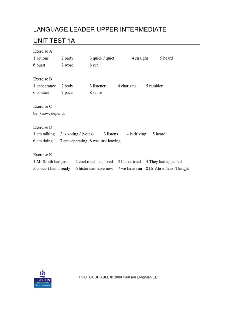 Dokumen - Tips - Language Leader Upper Intermediate Unit Test Leader ...