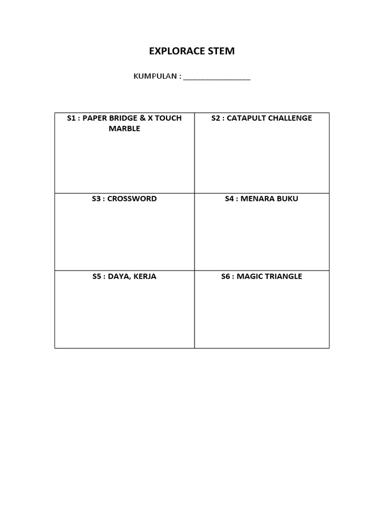 Explorace Stem | PDF