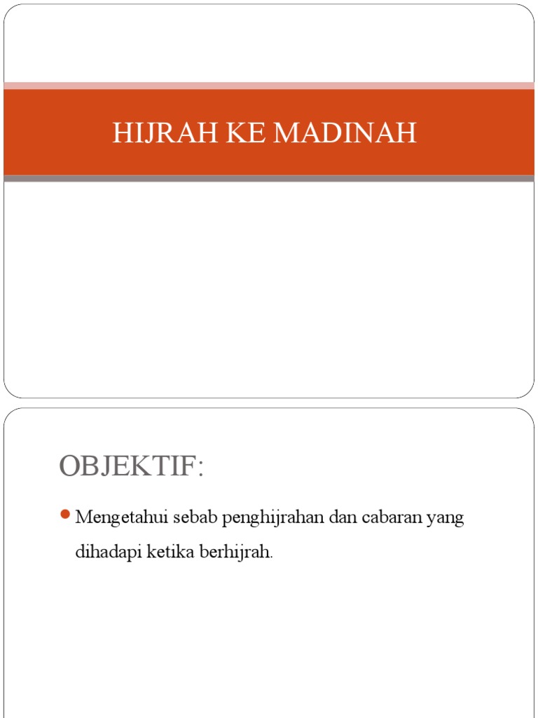 Hijrah Ke Madinah | PDF