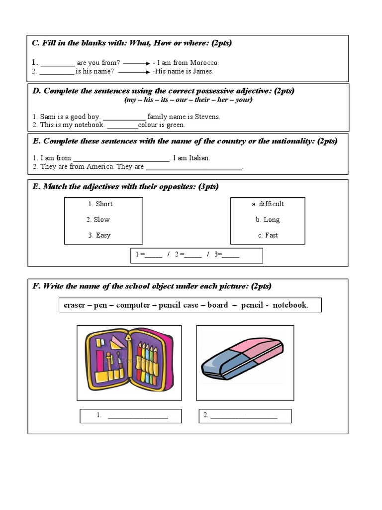 Global Test 4 1st Semester - Docx B | PDF