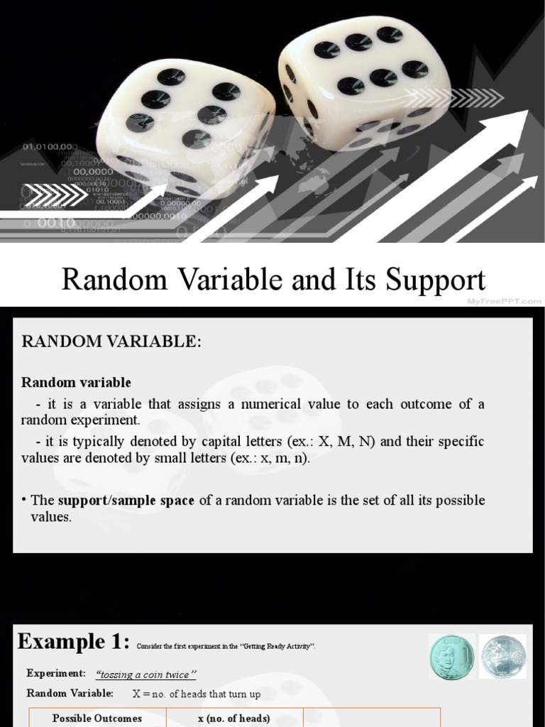 3 Random Variable and Its Support | PDF | Probability Distribution | Random Variable