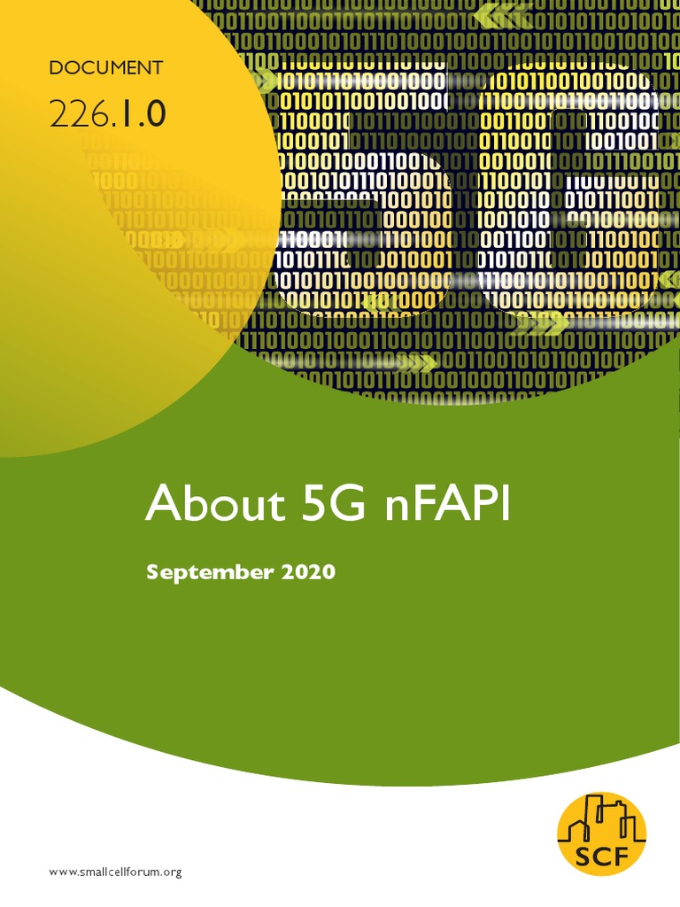 SCF226 About 5G nFAPI v1.0 | PDF | Specification (Technical Standard ...