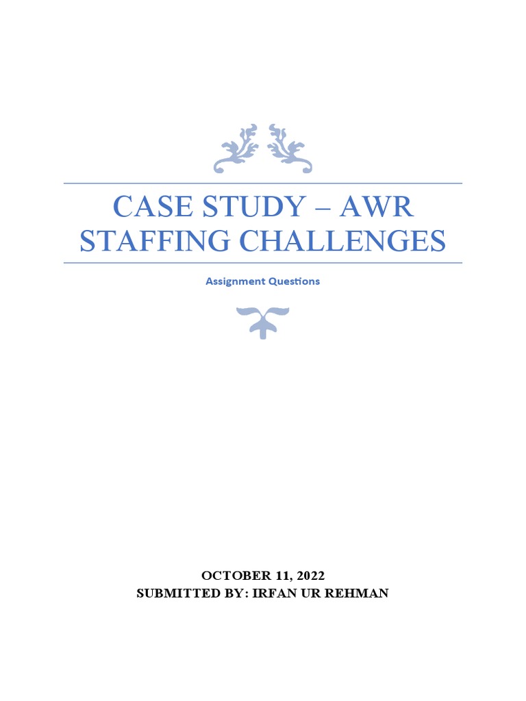Assignment Questions (AWR - Case Study) | PDF