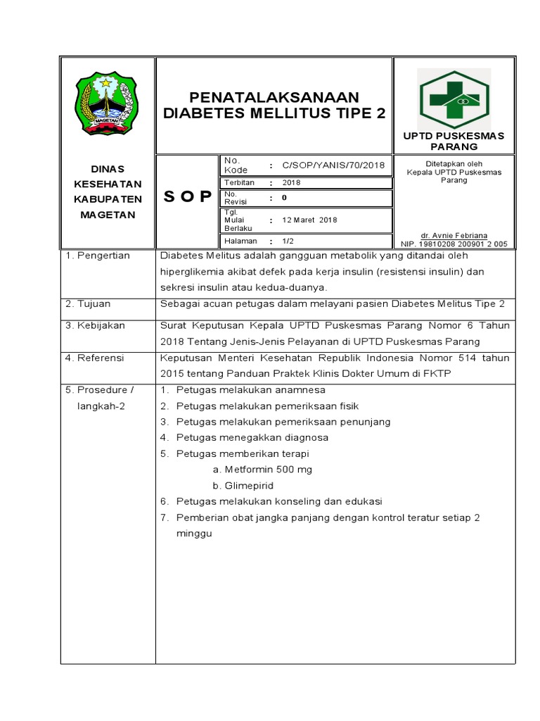Sop DM 2 | PDF