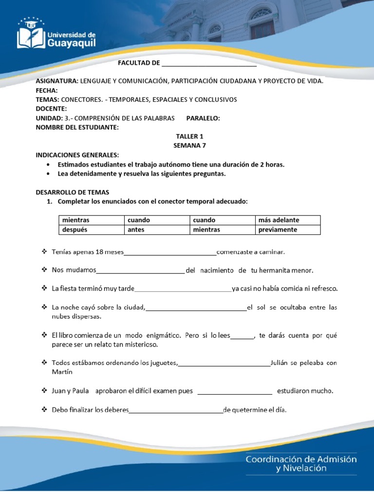 Taller-U3-Clase 1-S7 | PDF