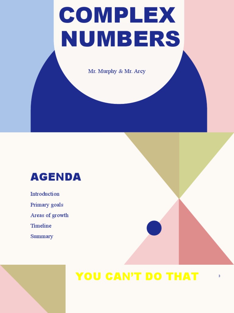Complex PDF Complex Number Arithmetic