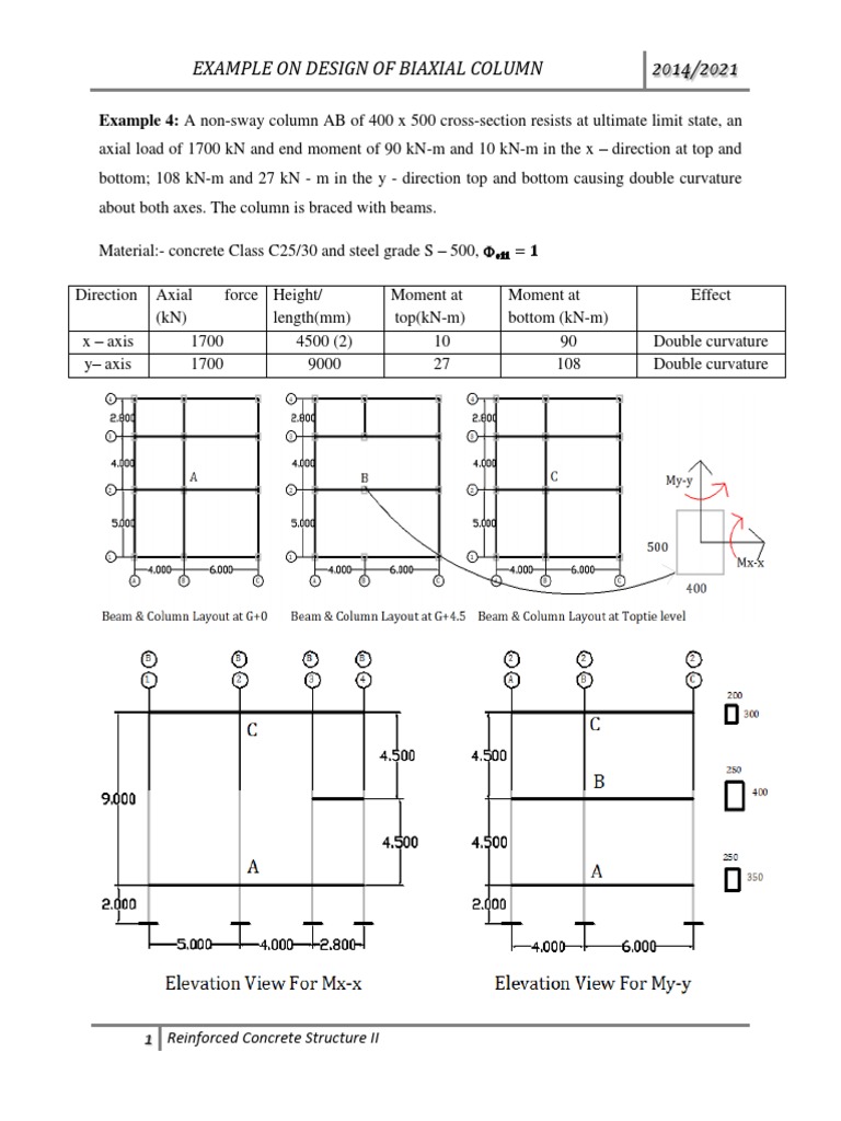 Biaxial Column Design Guide | PDF | Mechanical Engineering | Building Engineering